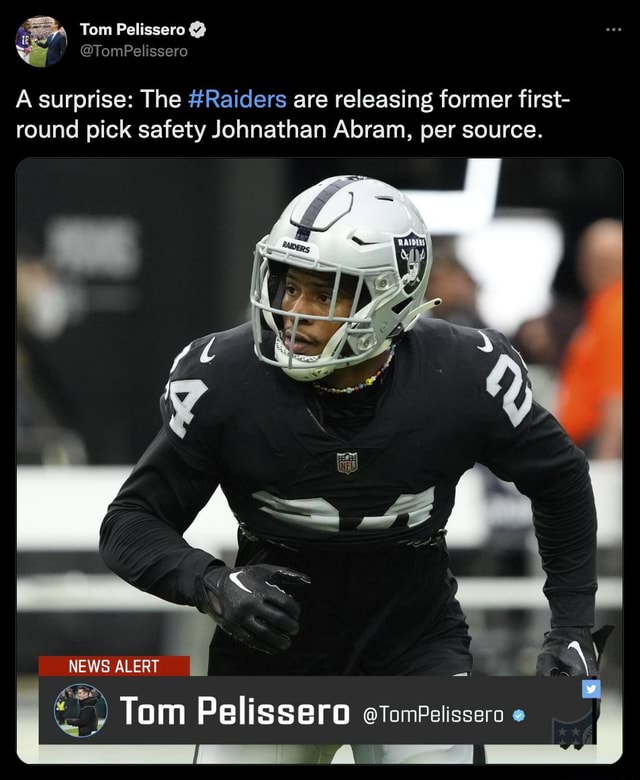 Tom Pelissero A Surprise The Raiders Are Releasing Former First