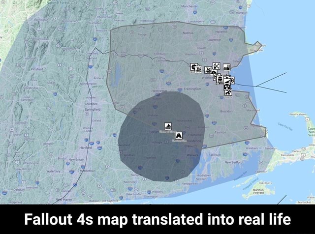 Fallout 4s map translated into real life - Fallout 4s map translated ...