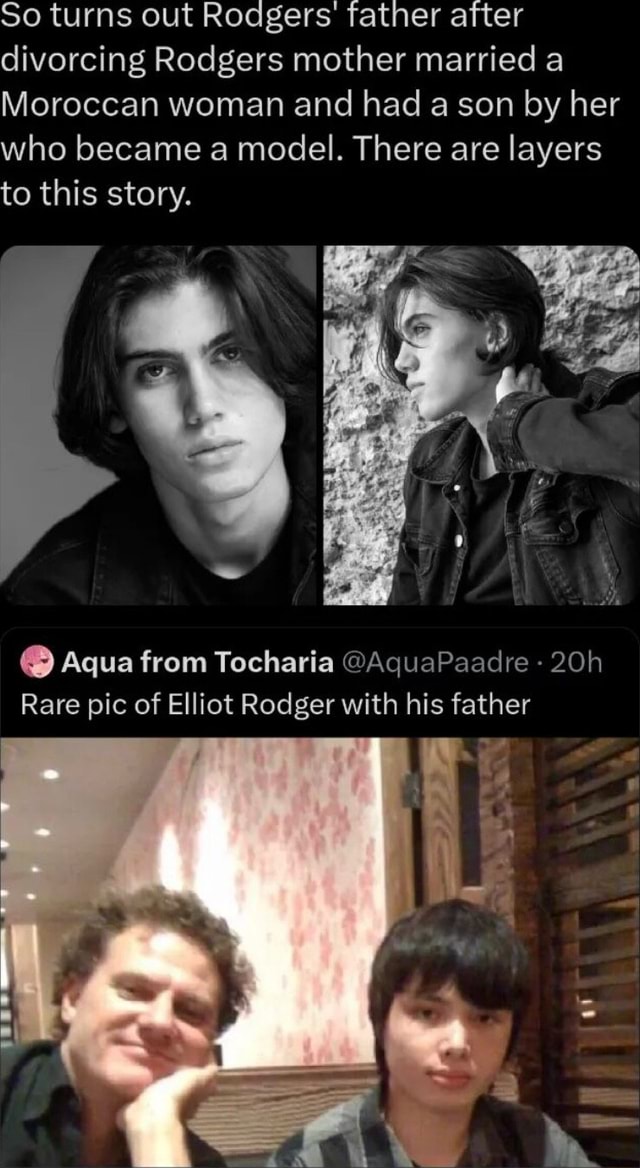 So turns out Rodgers father after divorcing Rodgers mother married a ...