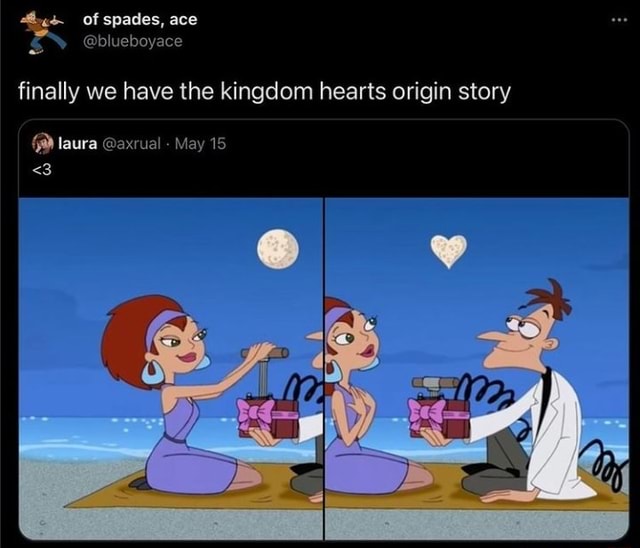 Of spades, ace @bluebosace finally we have the kingdom hearts origin ...