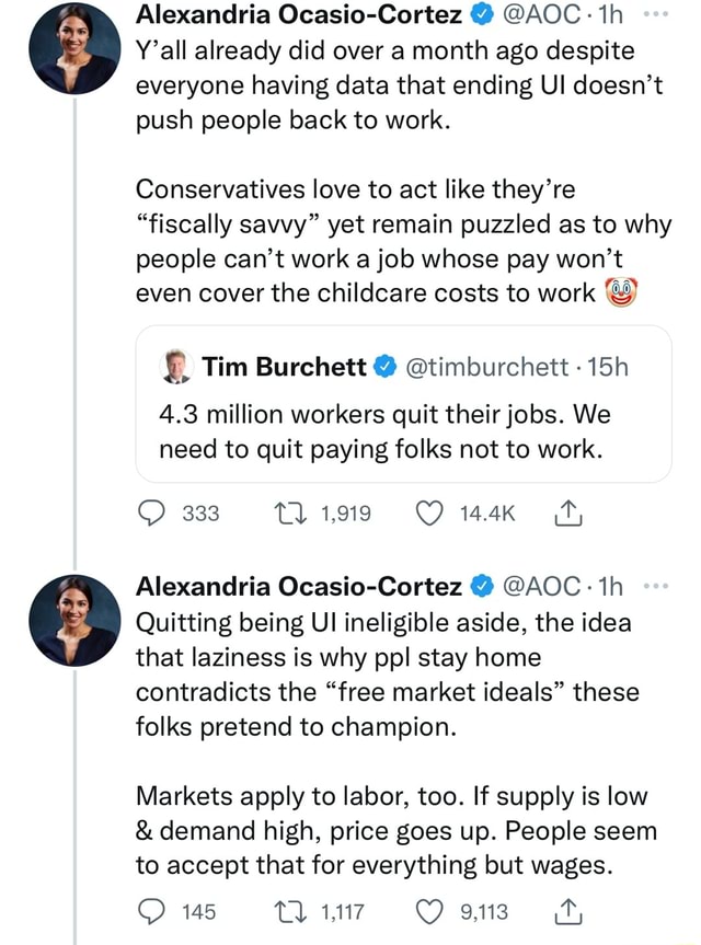 Alexandria Ocasio-Cortez @ @AOC th Y'all already did over a month ago ...
