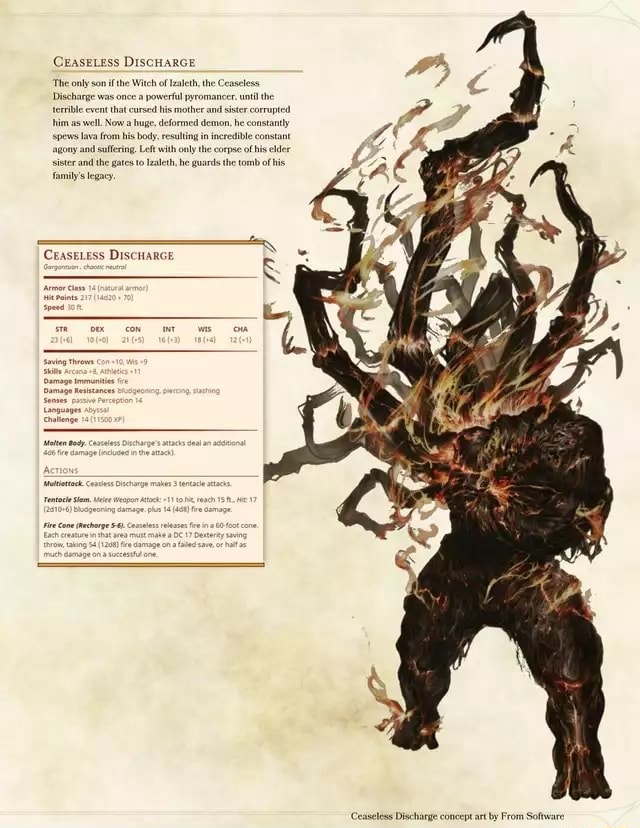 CraseLess DISCHARGE The only son ifthe Witch of taleth, the Ceaseless ...