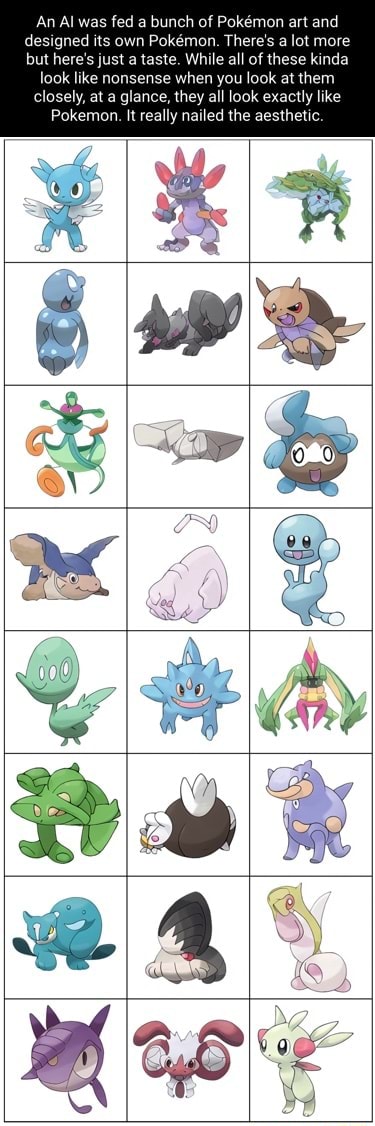 An Al was fed a bunch of Pokmon art and designed its own men There's a ...
