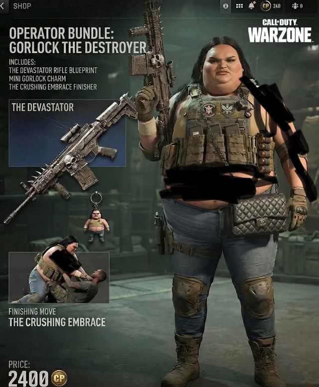 SHOP DUTY. WARZONE OPERATOR BUNDLE: GORLOCK THE INCLUDES: THE ...