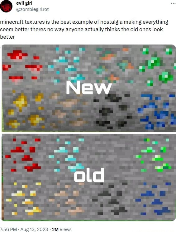 Minecraft textures is the best example of nostalgia making everything ...