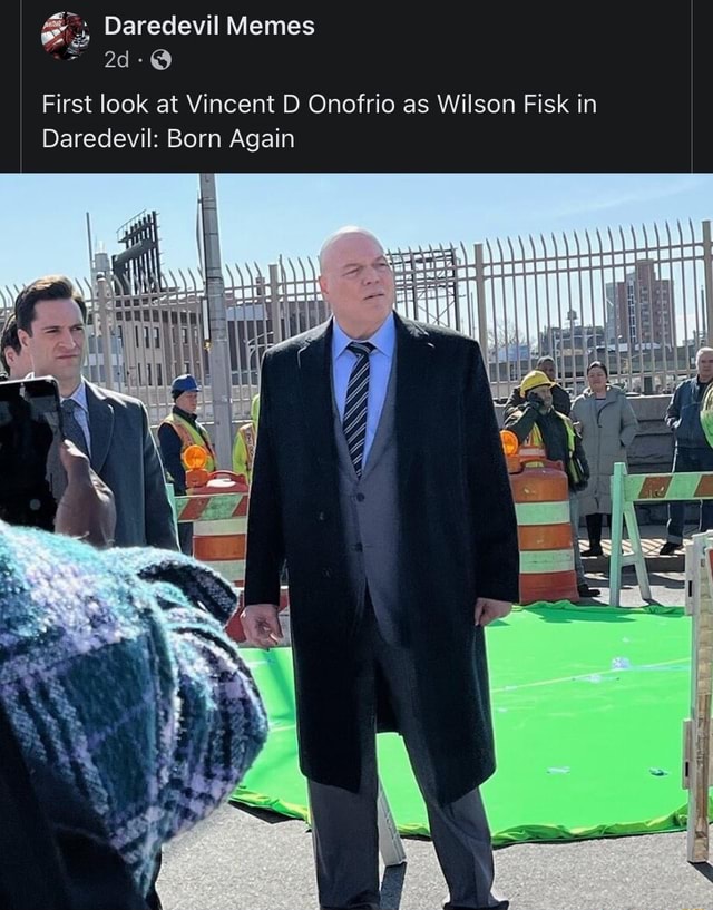 Daredevil Memes First look at Vincent D Onofrio as Wilson Fisk in ...