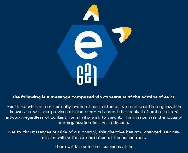 The Following Is A Message Composed Via Consensus Of The Admins Of E621 For Those Who Are Not