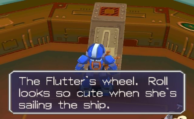 The Flutter's wheel. Roll looks so cute when she's Li sailing the ship ...