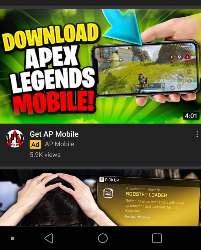 AP Mobile 5.9K views LEGENDS Get AP Mobile Li we Hop-Up BOOSTED LoAD ...