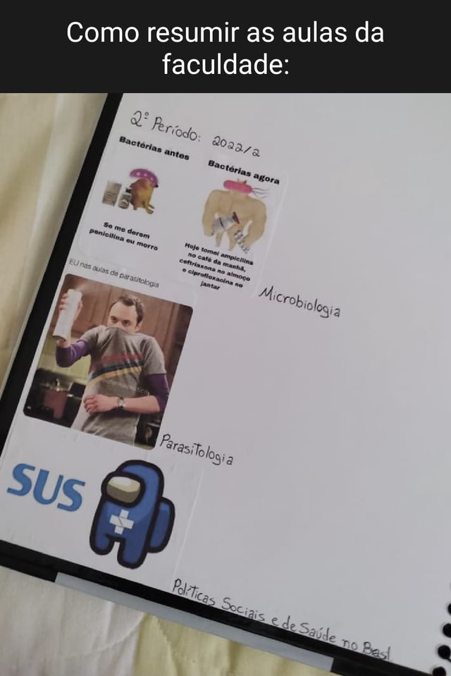 Como resumir as aulas da faculdade: Paras; log ia - )