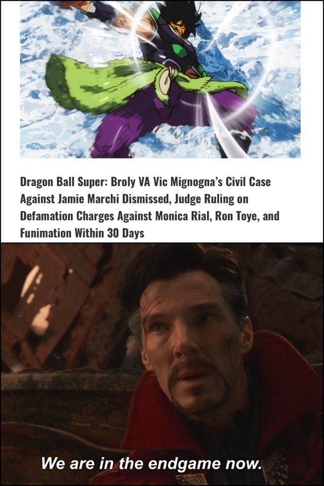 Dragon Ball Super: Broly VA Vic Mignngna’s Civil Case Against Jamie ...