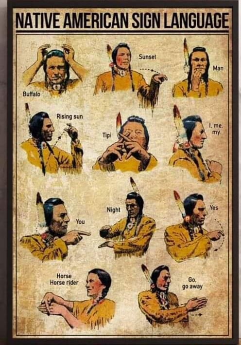 NATIVE AMERICAN SIGN LANGUAGE - America’s best pics and videos