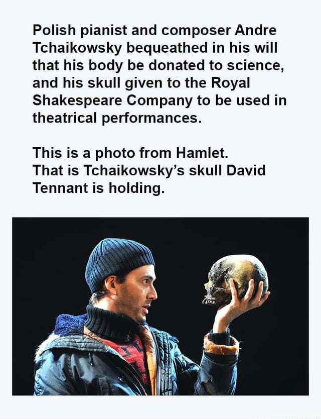 Polish pianist and composer Andre Tchaikowsky bequeathed in his will ...