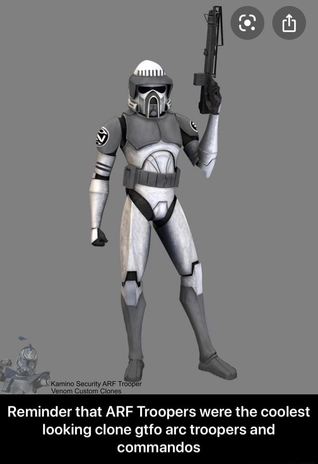 Venom Custom Clones Reminder that ARF Troopers were the coolest looking ...