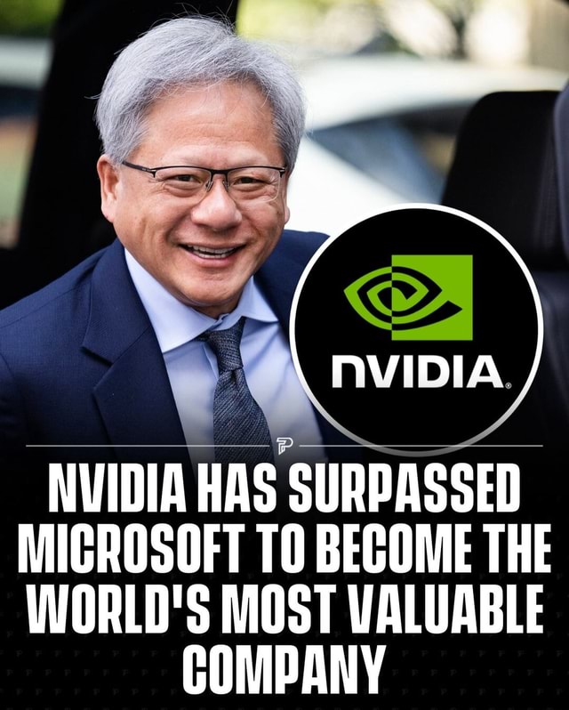 Nvidia became the world’s most valuable company on Tuesday, surpassing ...