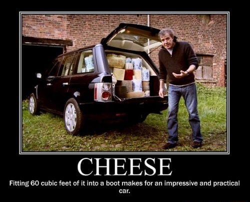CHEESE Fitting 60 cubic feet of it into a boot makes for an impressive ...