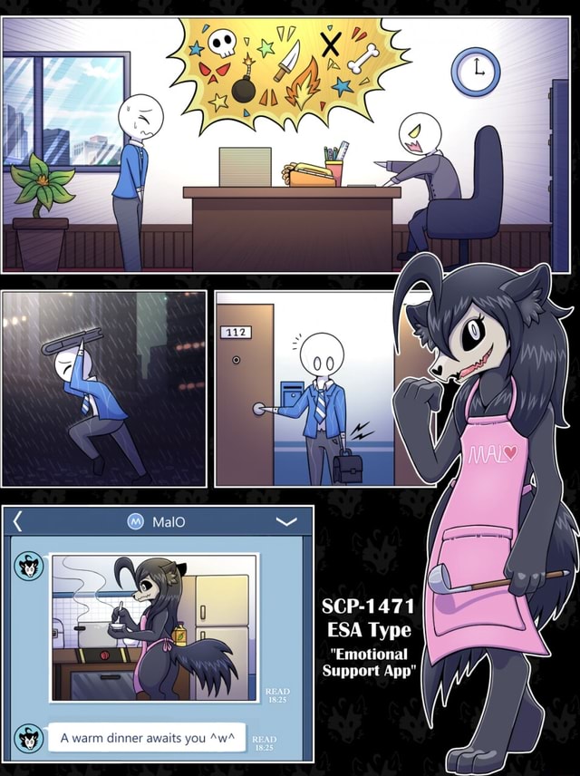 SCP-1471 ESA Type "Emotional Support App" A warm dinner awaits you - iFunny