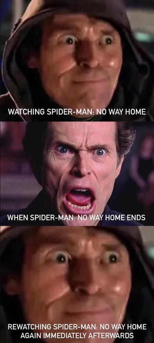 WATCHING SPIDER-MAN. NO WAY HOME WHEN SPIDER-MAN NO WAY HOME ENDS ...