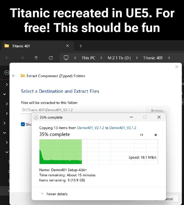 Titanic recreated in UES. For free! This should be fun > ThisPC ...