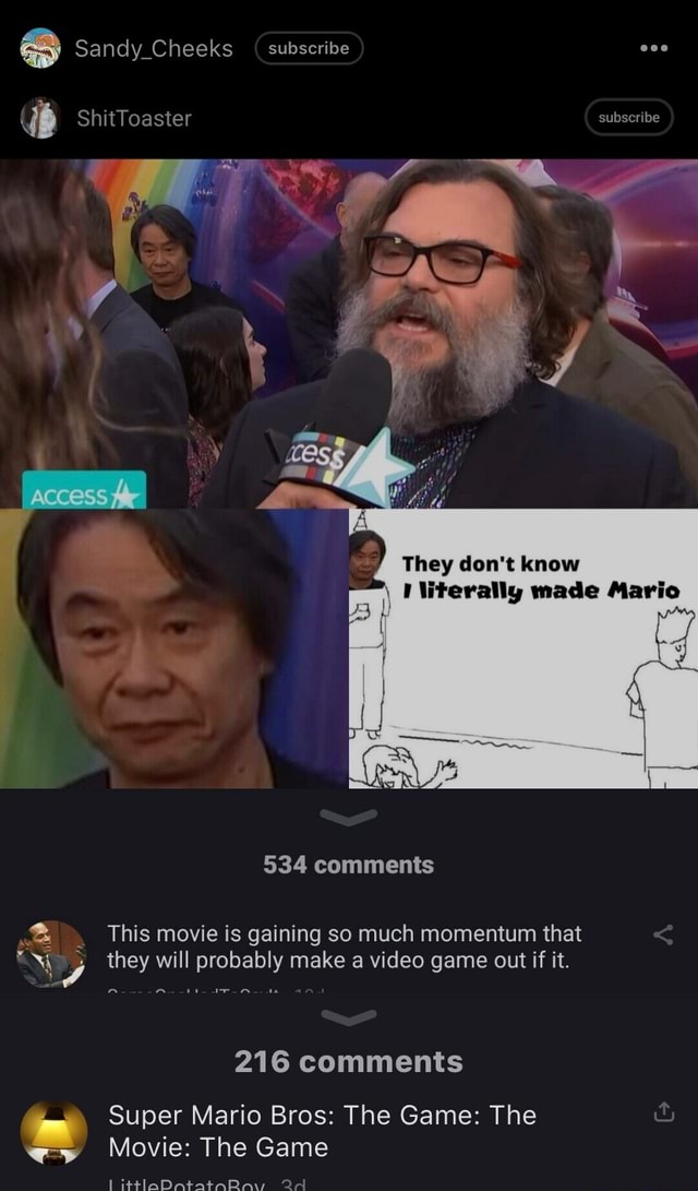 Sandy_Cheeks (subscribe ShitToaster subscribe They don't know Hlterally ...