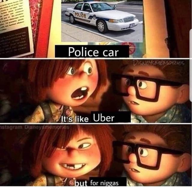 Police car Uber - iFunny