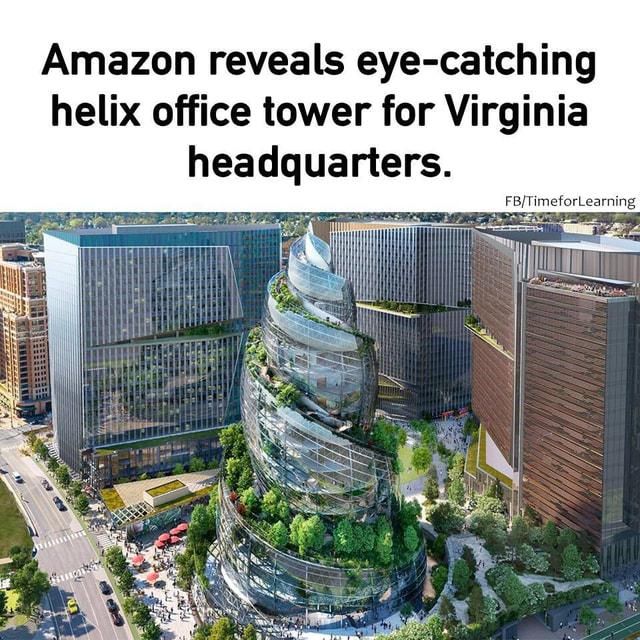 Amazon reveals eye-catching helix office tower for Virginia ...