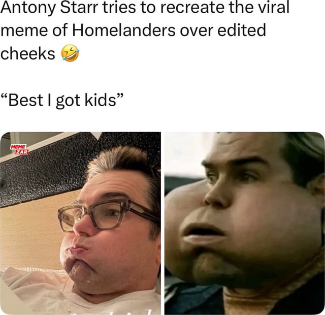 Antony Starr tries to recreate the viral meme of Homelanders over ...
