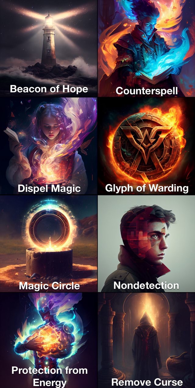 Beacon of Hope Dispel Magic Magic Circle Protection from Energy ...