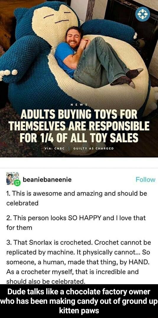 News ADULTS BUYING TOYS FOR THEMSELVES ARE RESPONSIBLE FOR OF ALL TOY ...