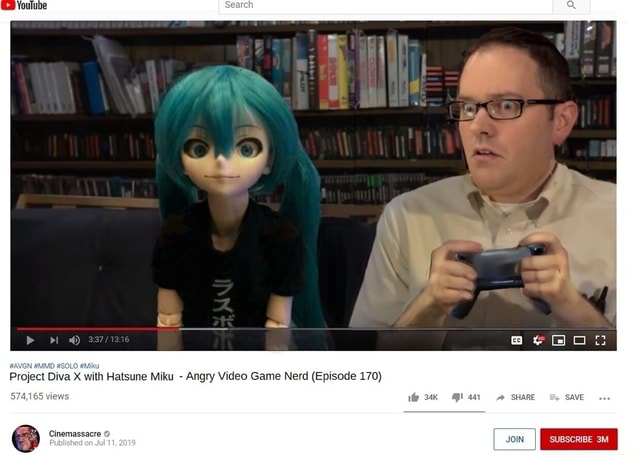 Solo Miku Project Diva X With Hatsune Miku Angry Video Game Nerd