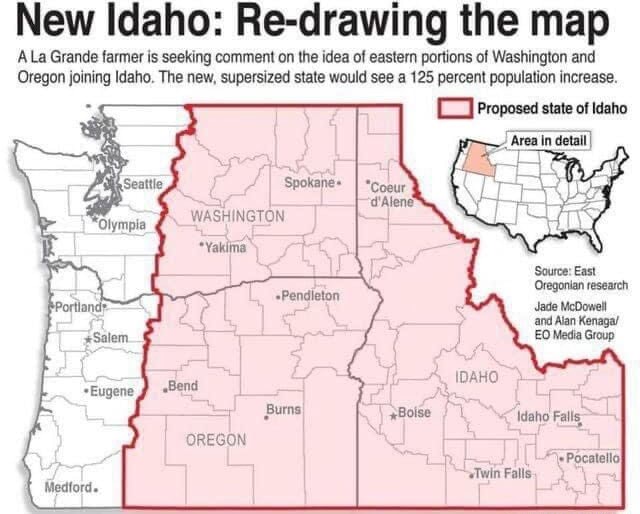 New Idaho: Re-drawing the map La Grande farmer is seeking comment on ...