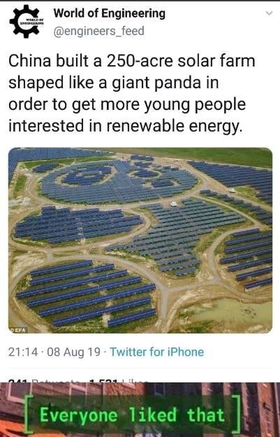 @engmeersjeed China built a 250-acre solar farm shaped like a giant ...