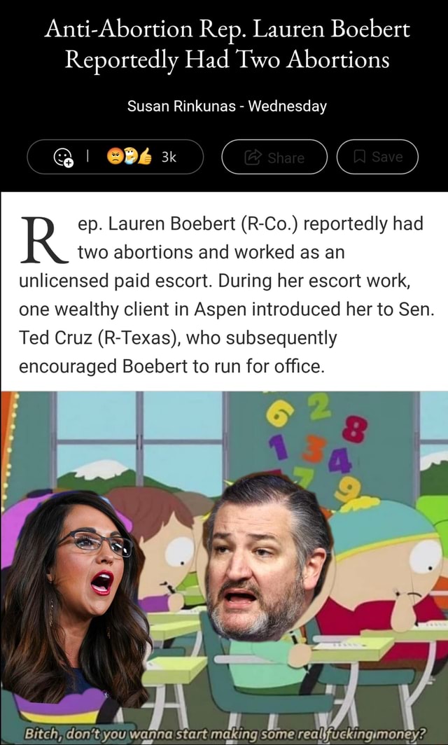 Anti-Abortion Rep. Lauren Boebert Reportedly Had Two Abortions Susan ...