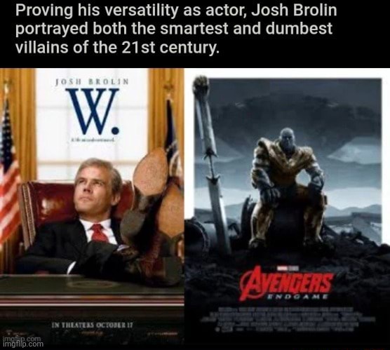 Proving his versatility as actor, Josh Brolin portrayed both the ...