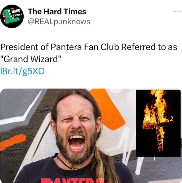 Wa The Hard Times ~@REALpunknews President of Pantera Fan Club Referred ...