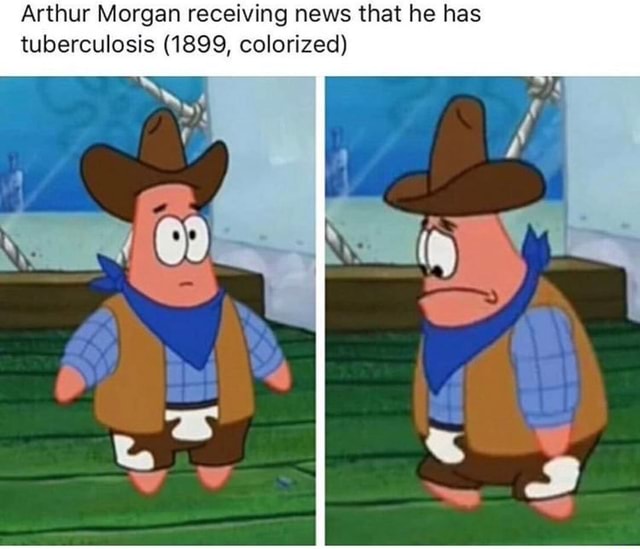 Arthur Morgan receiving news that he has tuberculosis (1899, colorized ...