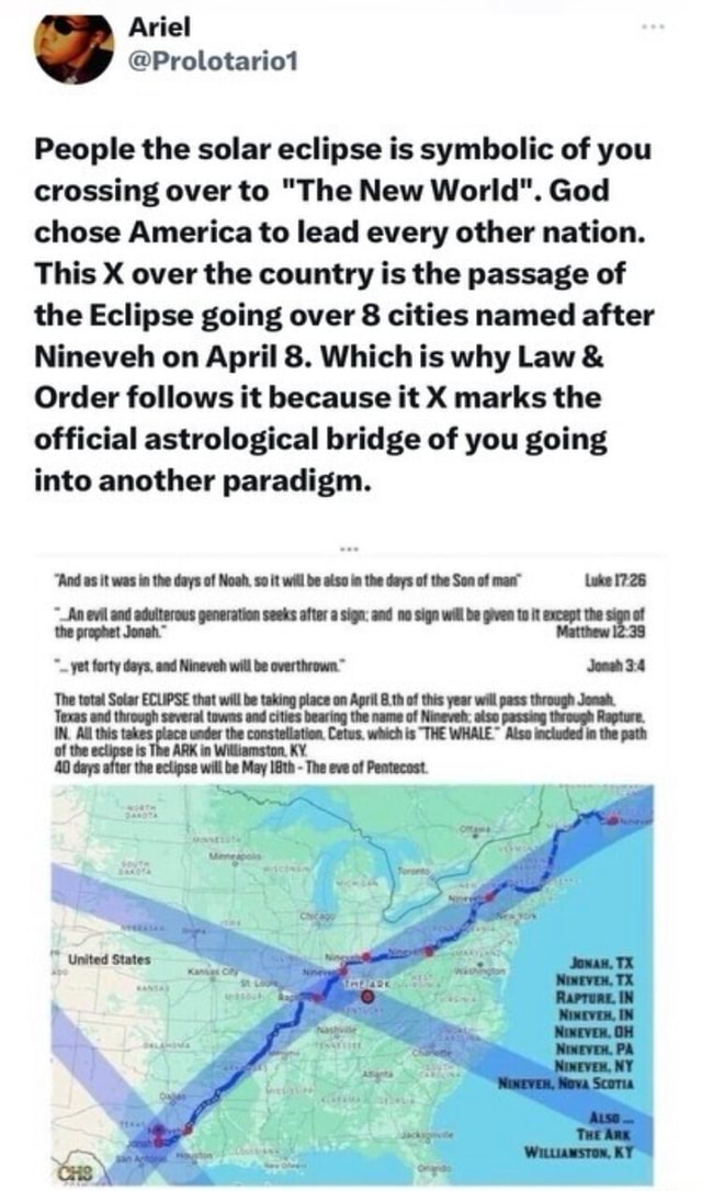 People the solar eclipse is symbolic of you crossing over to "The New ...