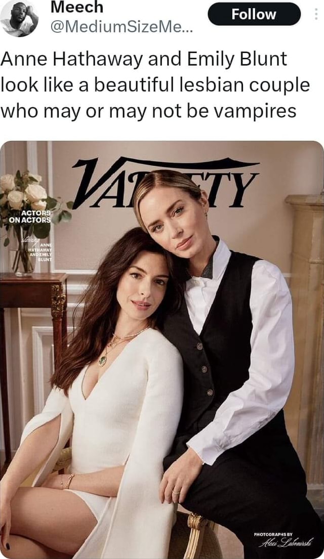 Fallow @MediumSizeMe... Anne Hathaway and Emily Blunt look like a ...