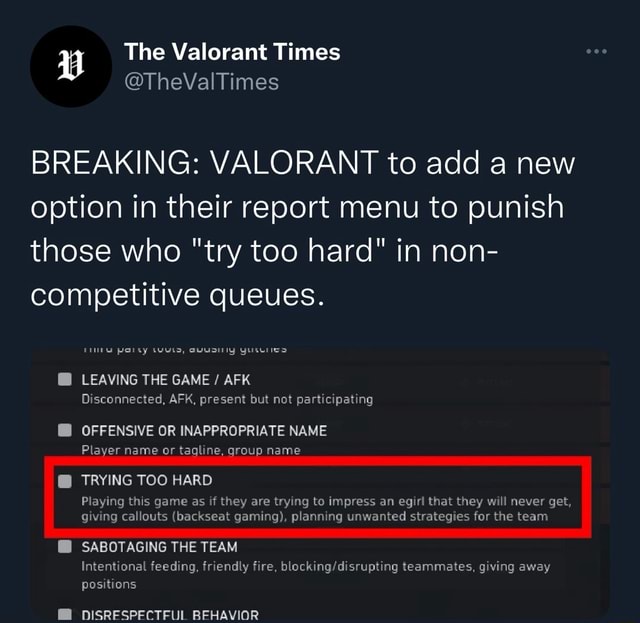 13 The Valorant Times @TheValTimes BREAKING: VALORANT to add a new ...