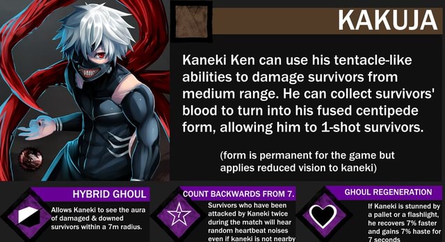 KAKUJA Kaneki Ken can use his tentacle-like abilities to damage ...