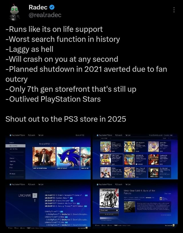 Radec @realradec -Runs like its on life support -Worst search function in history -Laggy as hell ...