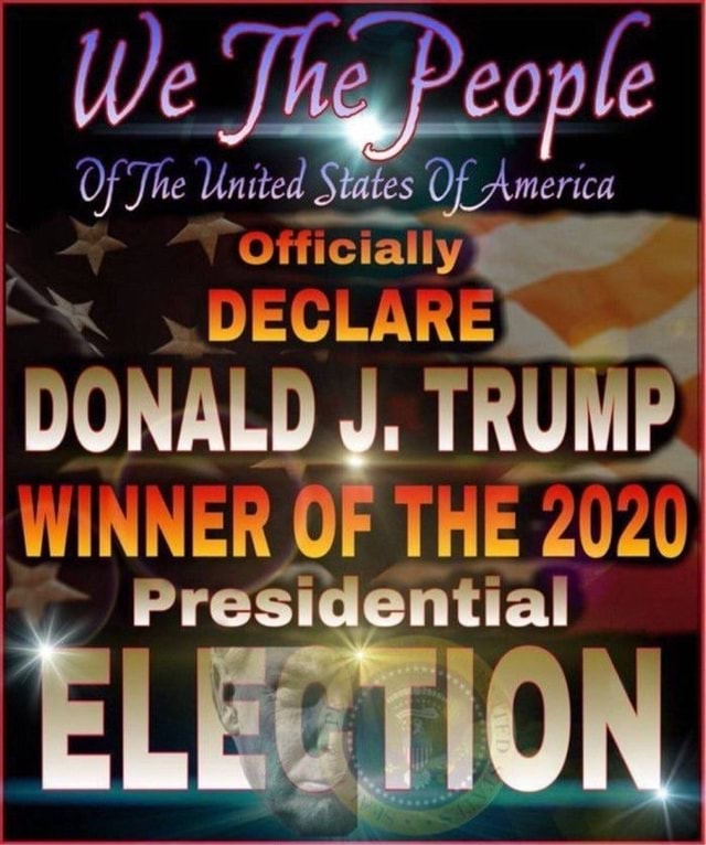 We The People Of The United States Of America \ Officially DECLARE ...