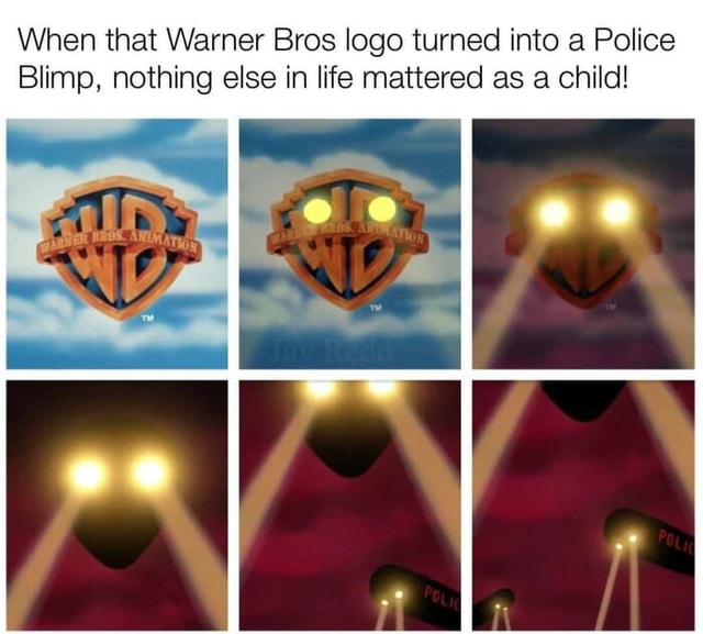When that Warner Bros logo turned into a Police Blimp, nothing else in ...