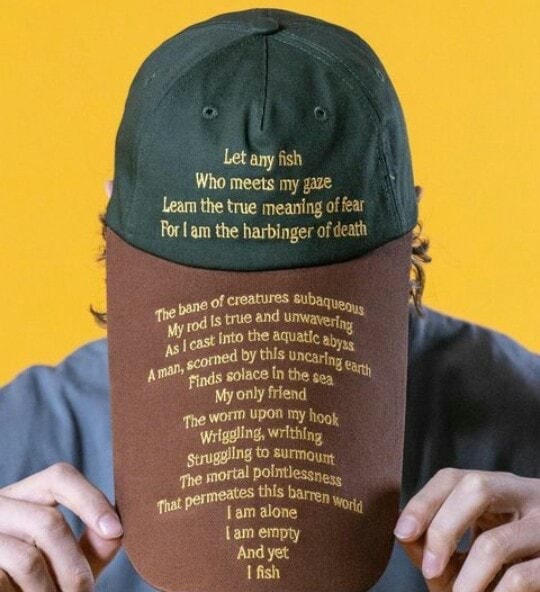 Let any fish Who meets my gaze Leam the true meaning of fear Forl am ...