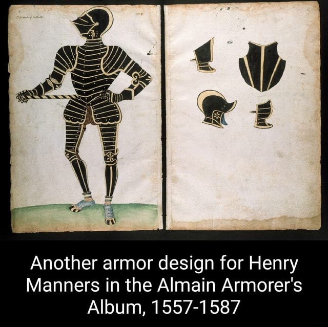 Another armor design for Henry Manners in the Almain Armorer's Album ...