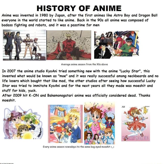 HISTORY OF ANIME Anime Was Invented In 1980 By Japan After The First HISTORY OF ANIME Anime Was Invented In 1980 By Japan After The First