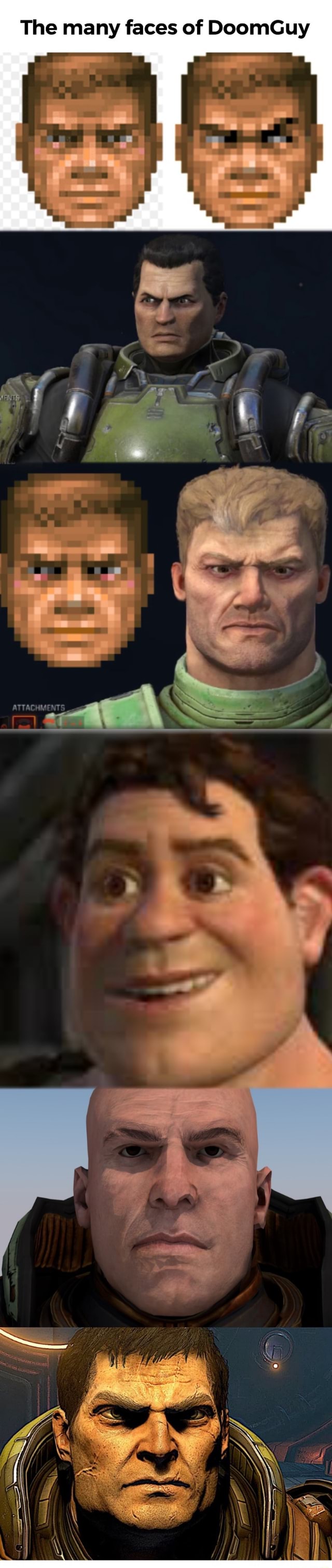 The many faces of DoomGuy - iFunny