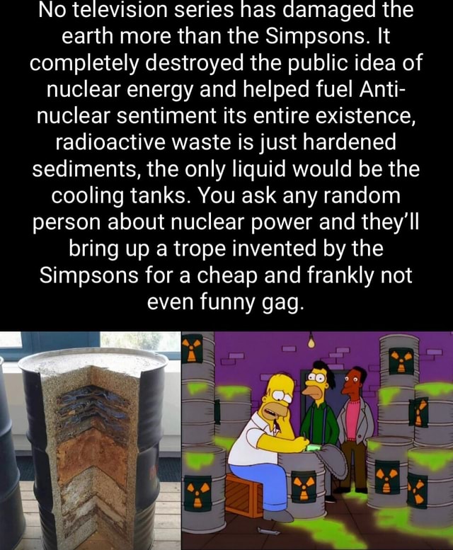 No television series has damaged the earth more than the Simpsons. It ...