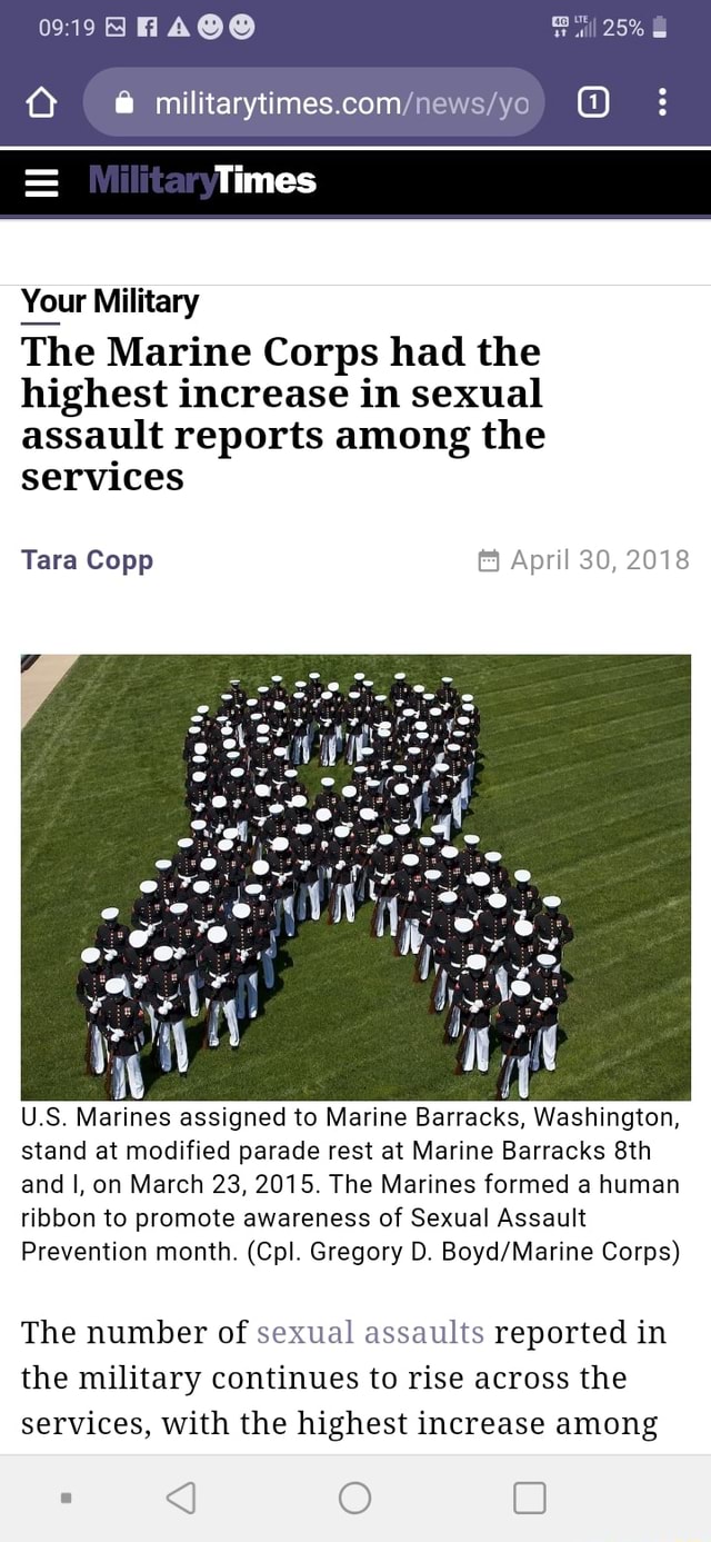 Ell 25% Times Your Military The Marine Corps had the highest increase ...