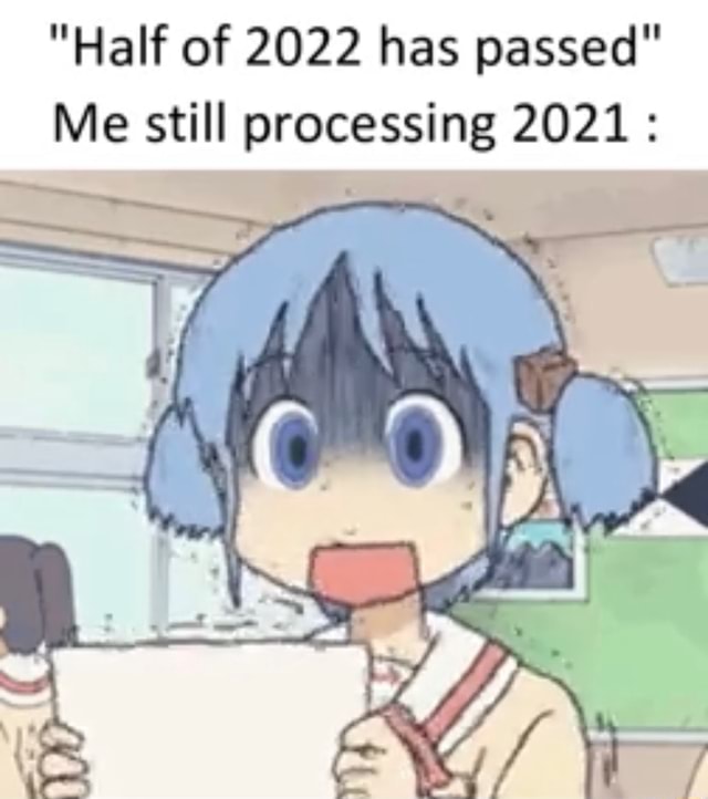 "Half of 2022 has passed" Me still processing 2021: - iFunny